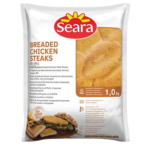 Seara Breaded Chicken Steaks - Eurocross