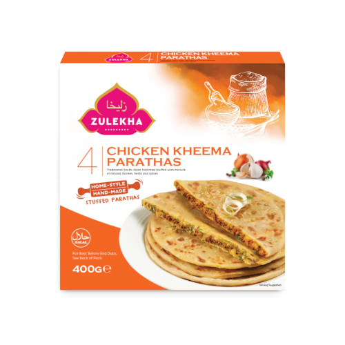 Zulekha Chicken Kheema Parathas 400g (4 pieces) - Eurocross