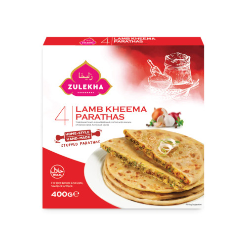 Zulekha Lamb Kheema Parathas 400g (4 pieces) - Eurocross